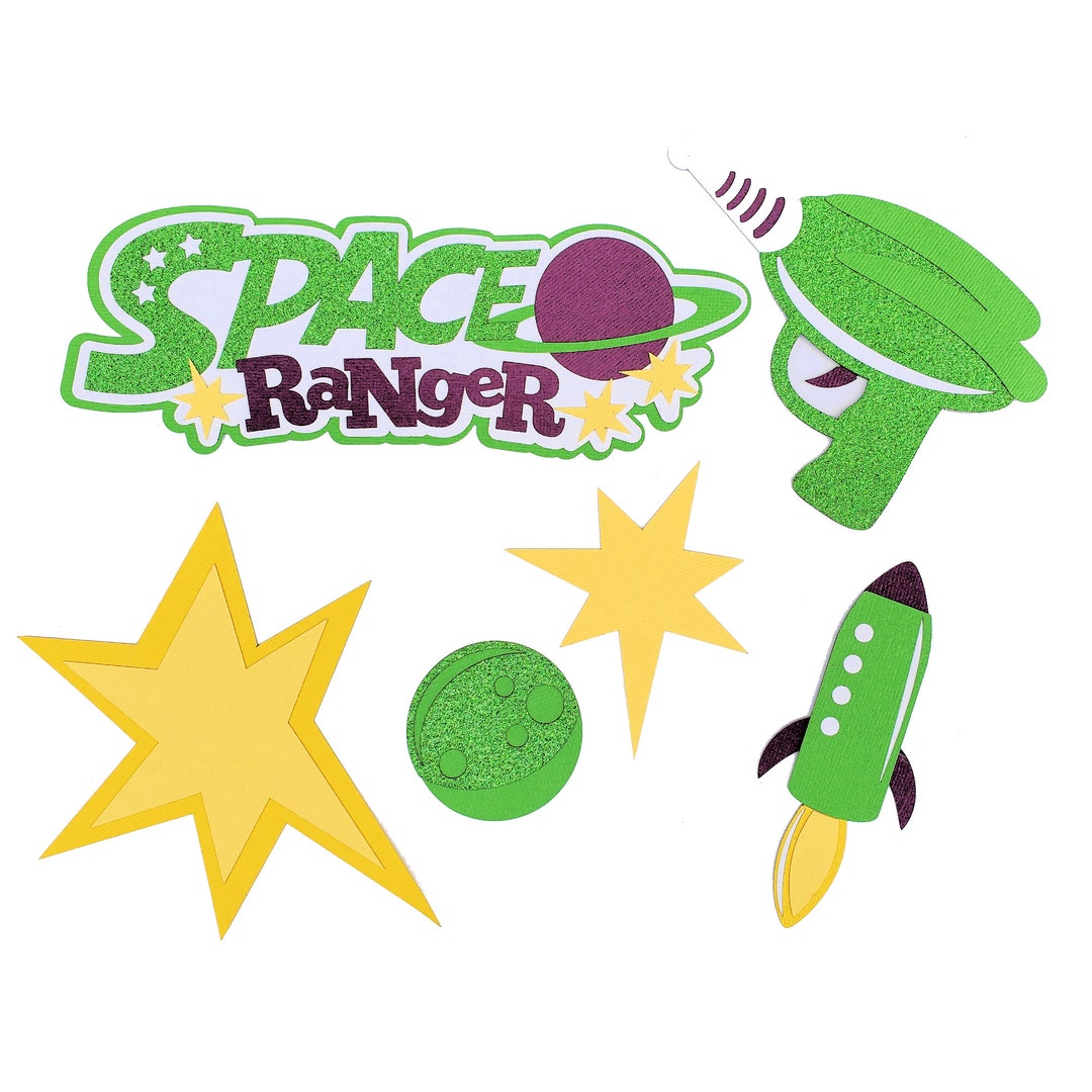 Space Ranger Toy Land Set of 6 Fully-assembled Cuts Scrapbook ...