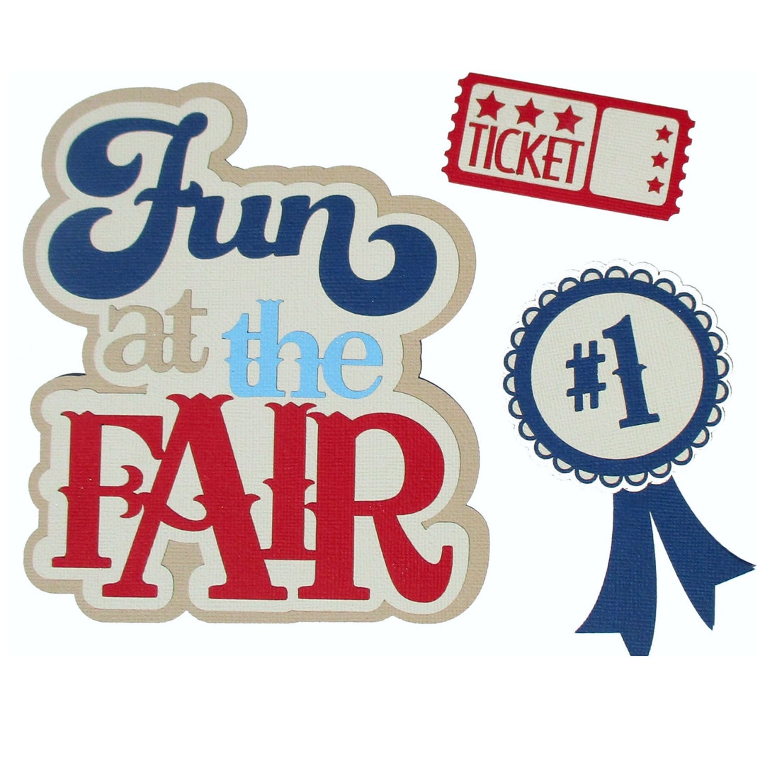 Fun at the Fair 3-piece Set Fully-assembled 5.5 X 6 Laser Cut Scrapbook ...