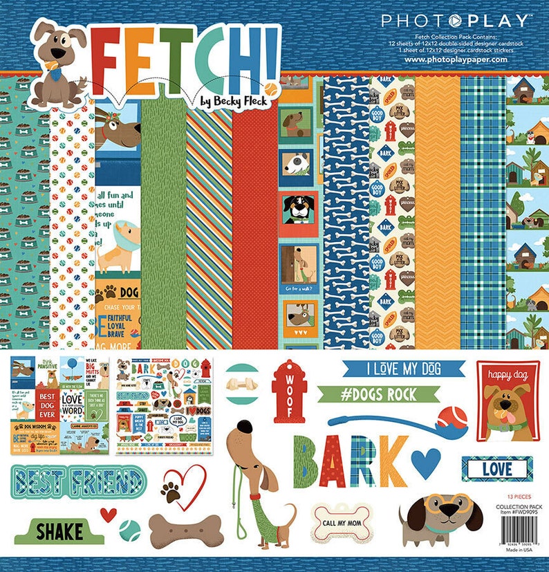 Fetch Collection 13-piece Collection Pack by Photo Play Paper - Etsy