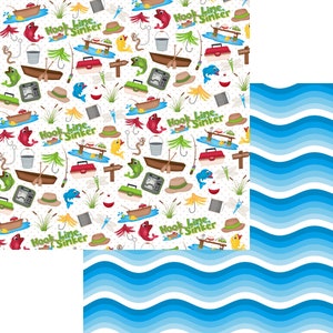 Hook, Line, and Sinker 12 X 12 Scrapbook Paper & Embellishment Kit by ...