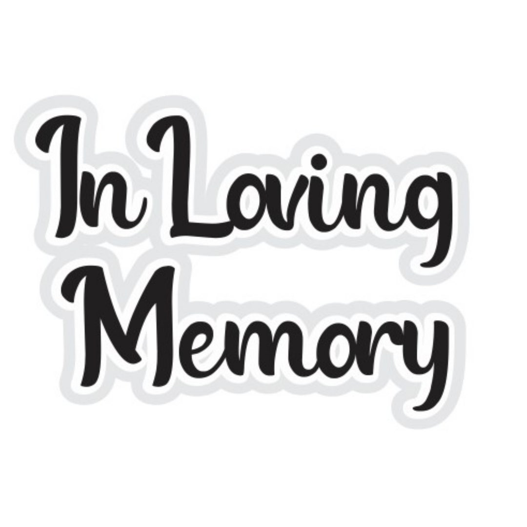 In Loving Memory Title 4 X 6 Laser Cut Scrapbook Embellishment by SSC ...
