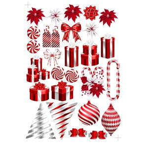 Peppermint Christmas Collection 12 X 12 Scrapbook Paper & Embellishment ...