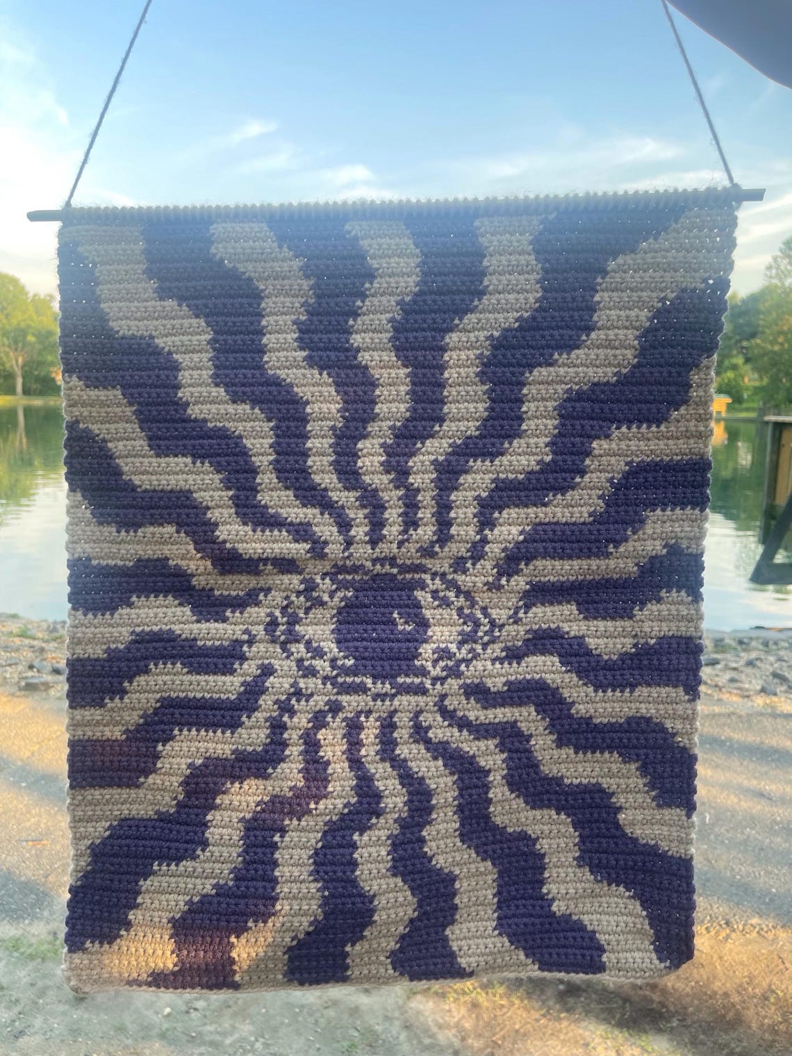 Trippy Eye Crochet Tapestry Pattern - Etsy