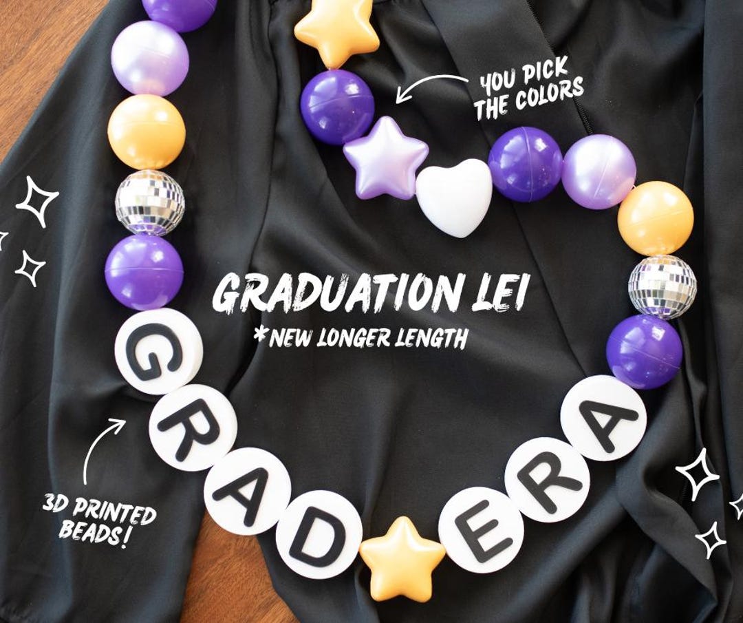 Custom Graduation Lei • Giant Friendship Bracelet Lei • Senior 2026 ...