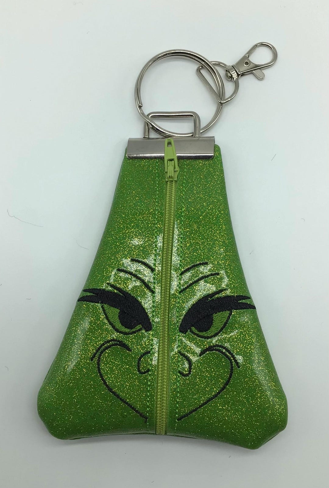 Grinch Inspired Triangle Zipper Bags - Etsy