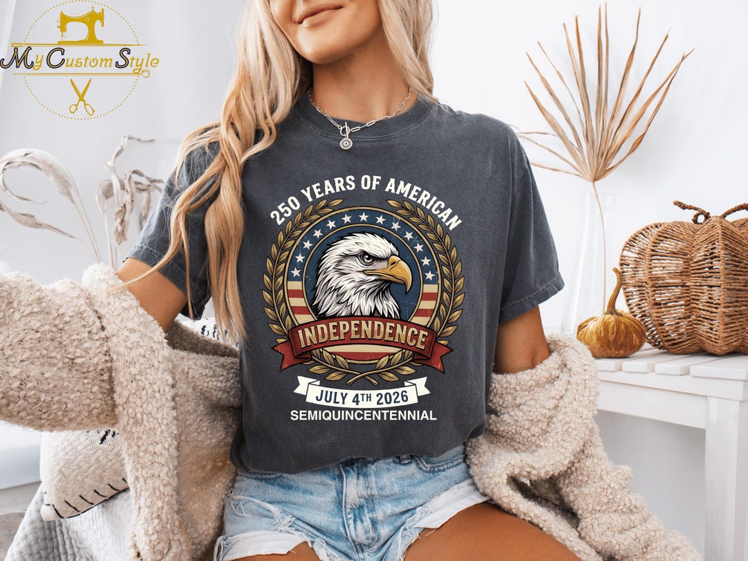 USA 250th Anniversary Comfort Colors® T-shirt: Vintage Flag Eagle ...