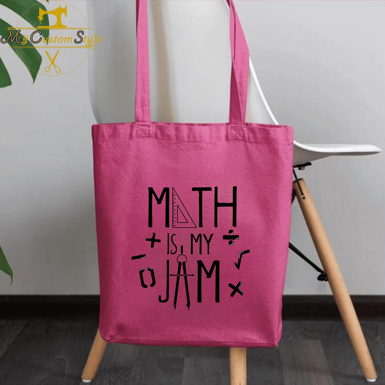 Math Teacher Tote Bag, Math Lover Zippered Tote Bag, Teacher ...