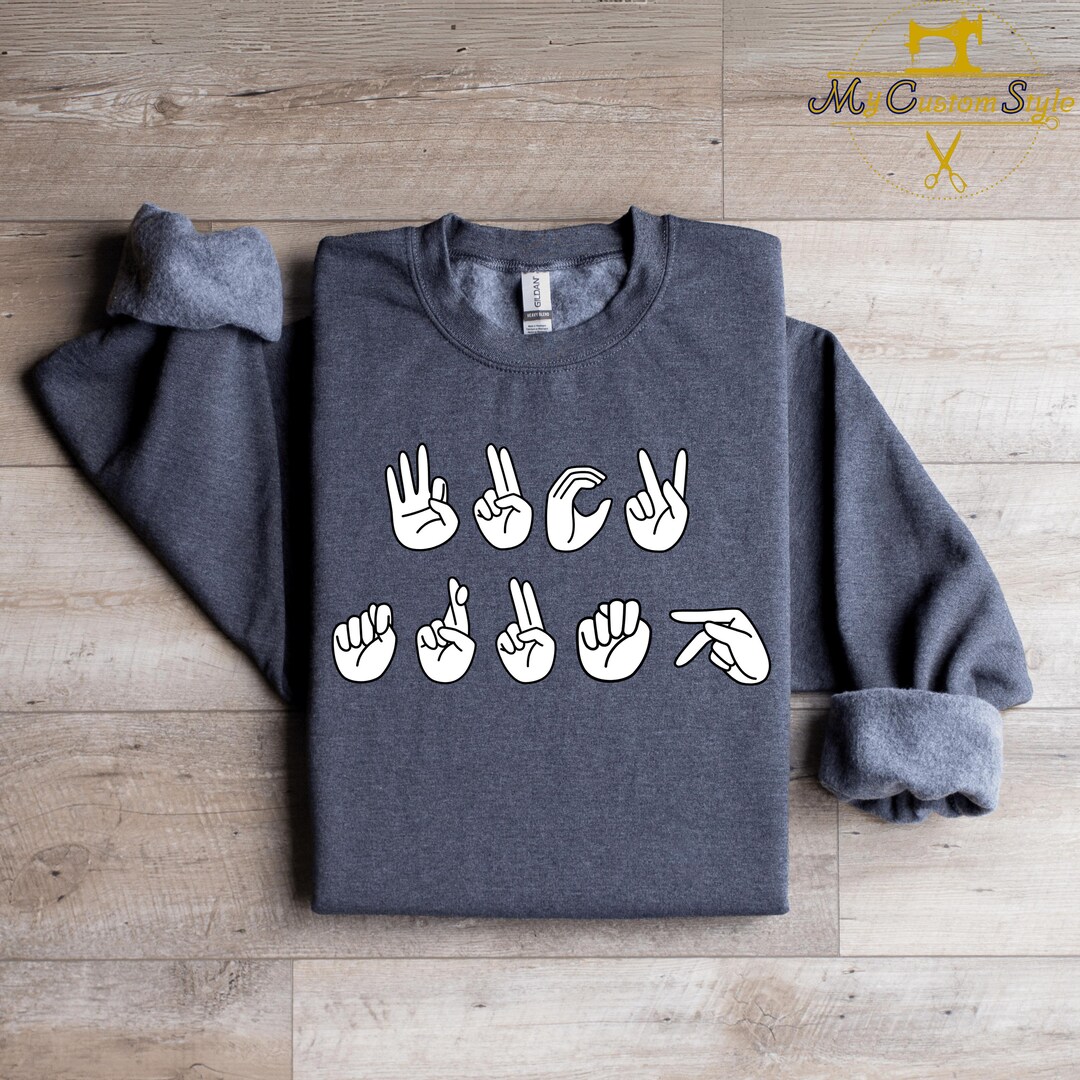 Subtle FDT Sweatshirt, F*ck Trump Sign Language Shirt, Liberal ...