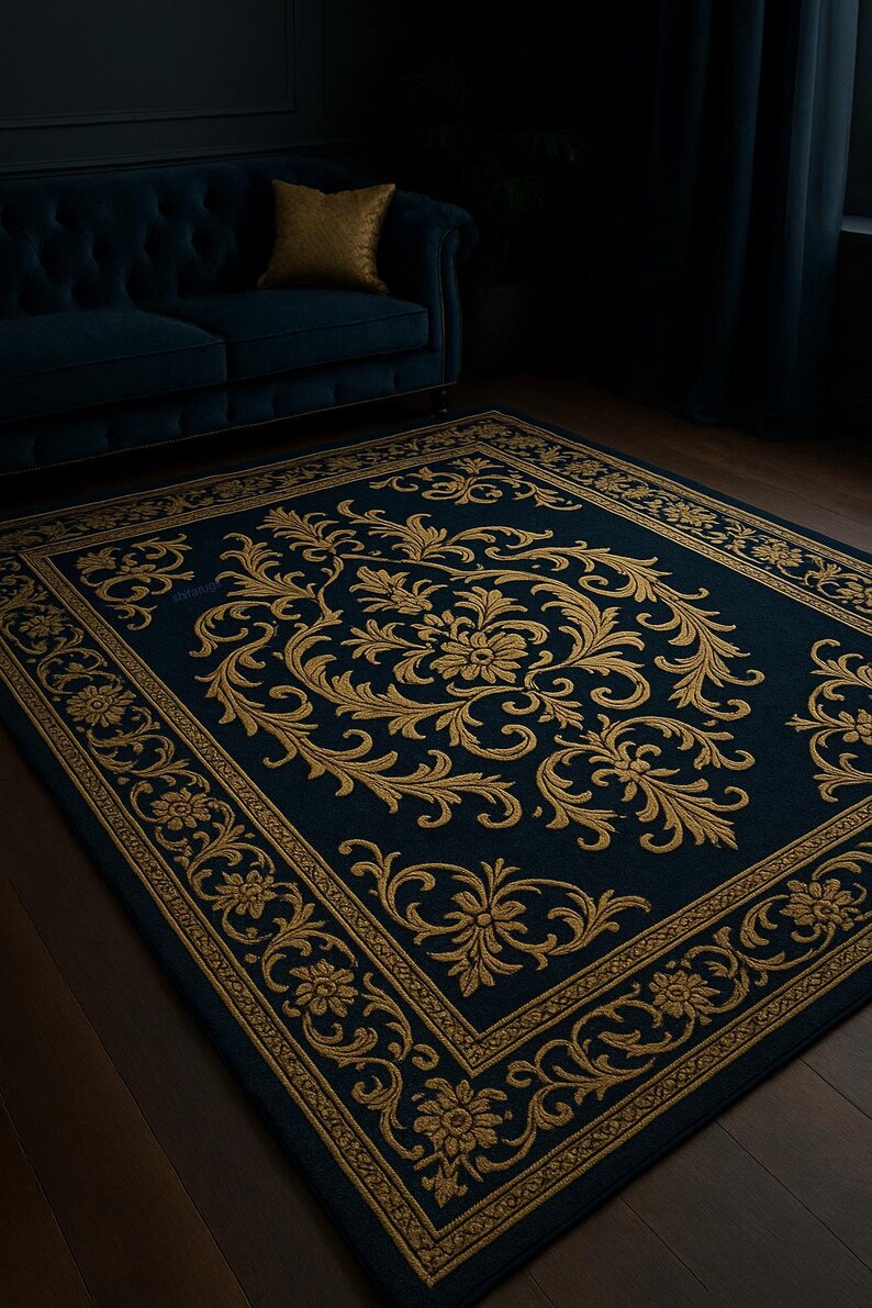 Shifarugs Royal Velvet Tufted Carpet – Luxurious 3D Design for Living ...