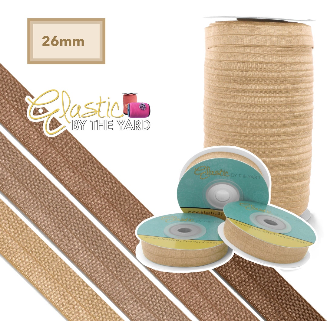 1 INCH Fold Over Elastic - Solid FOE 1" Wide - 100 Yard Roll ...