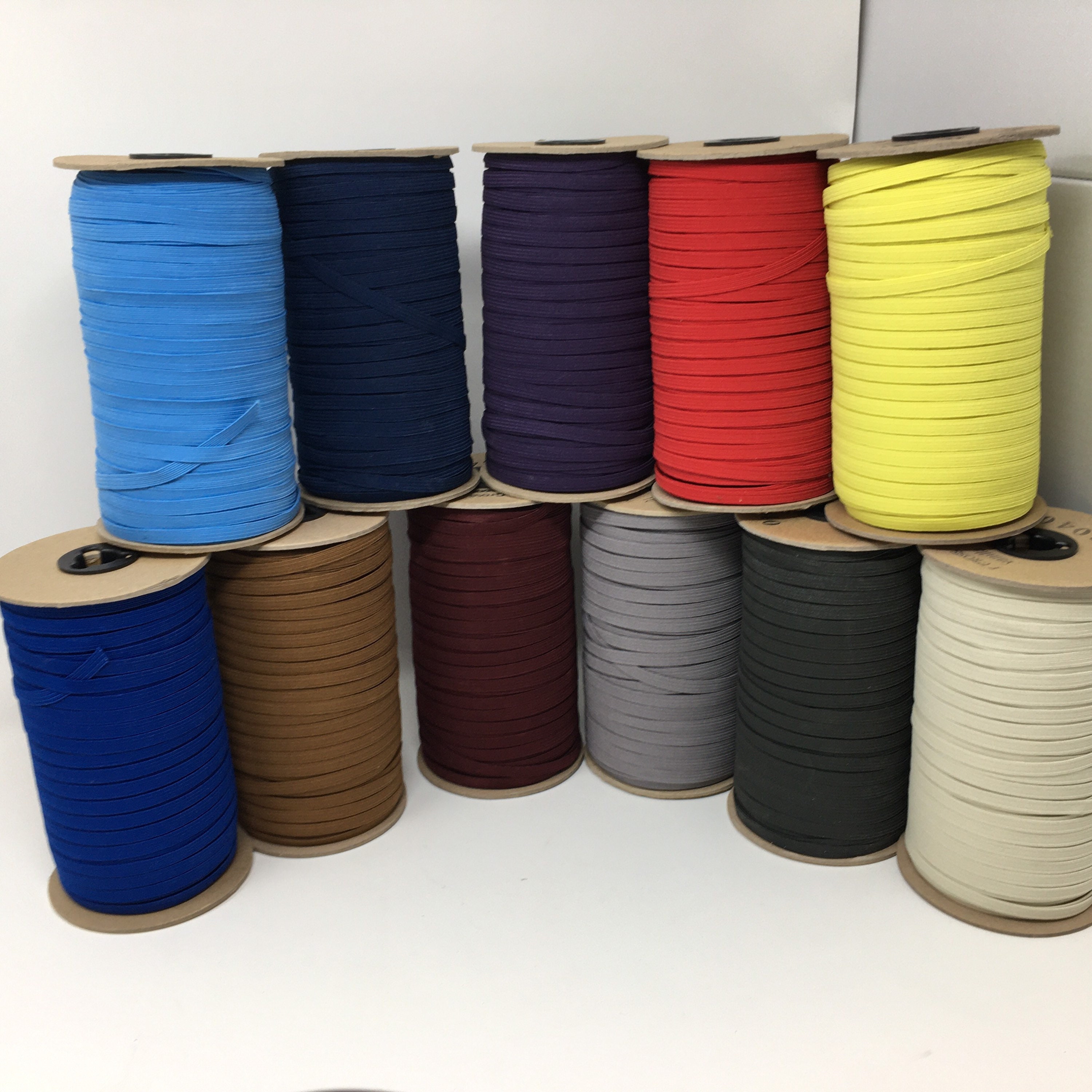 SALE* Bright Yellow Quarter Inch Elastic - 1/4 Inch Elastic 144yds ...