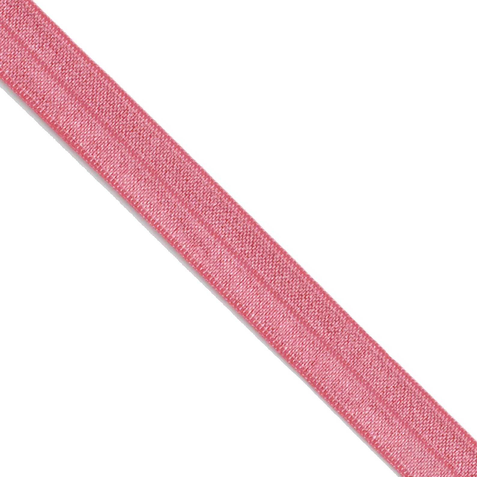 Strawberry Pink Fold Over Elastic - Solid FOE 5/8" Wide - 5 Yards - 100 ...