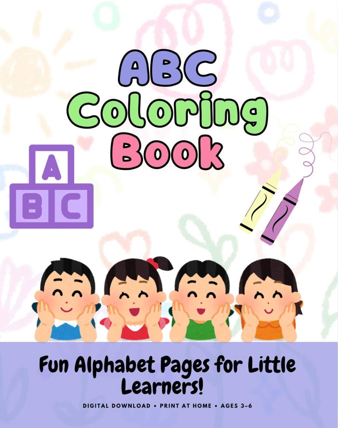 ABC Alphabet Coloring Pages – Printable PDF for Kids, Toddlers ...