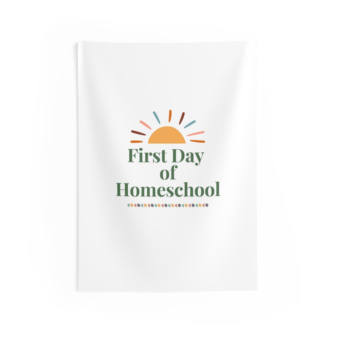First Day of Homeschool Banner – Back to School Photo Prop - Etsy