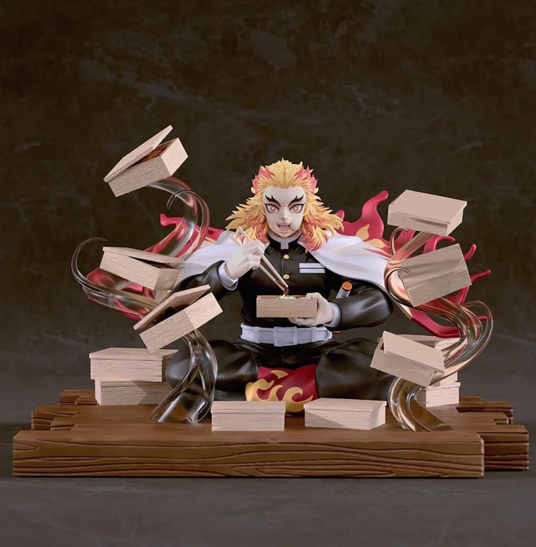 Kyojuro Rengoku Flame Hero 3d Print Stl File | Resin Stl File | Fdm Stl ...