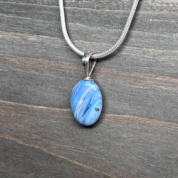 Blue Stone Pendant - Etsy