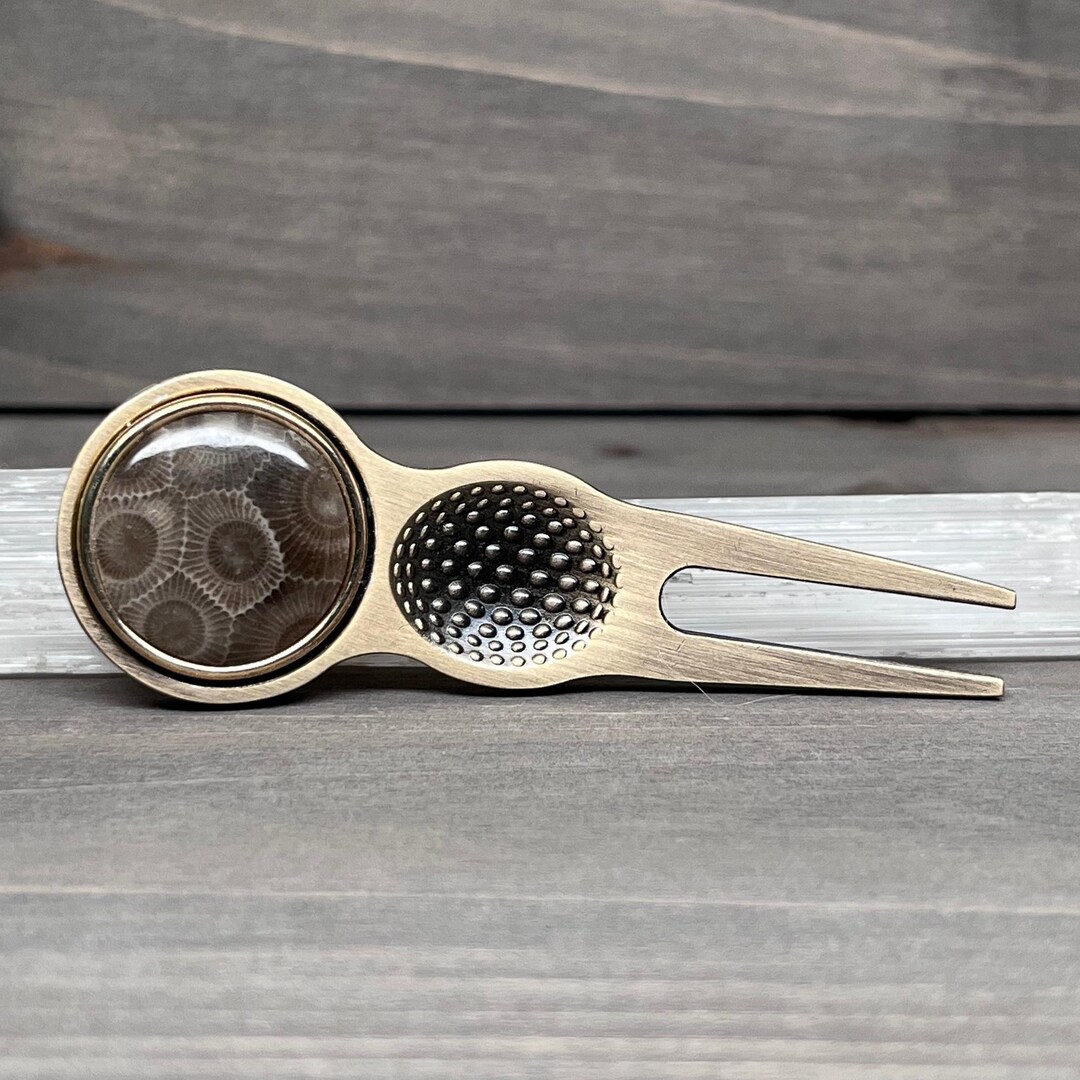 Petoskey Stone Magnetic Golf Ball Marker and Divot Tool - Etsy