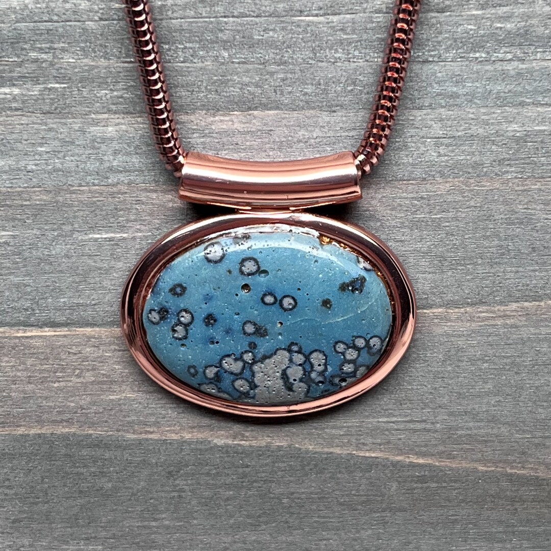 Blue Copper Legacy: Leland Blue Pendant - Etsy