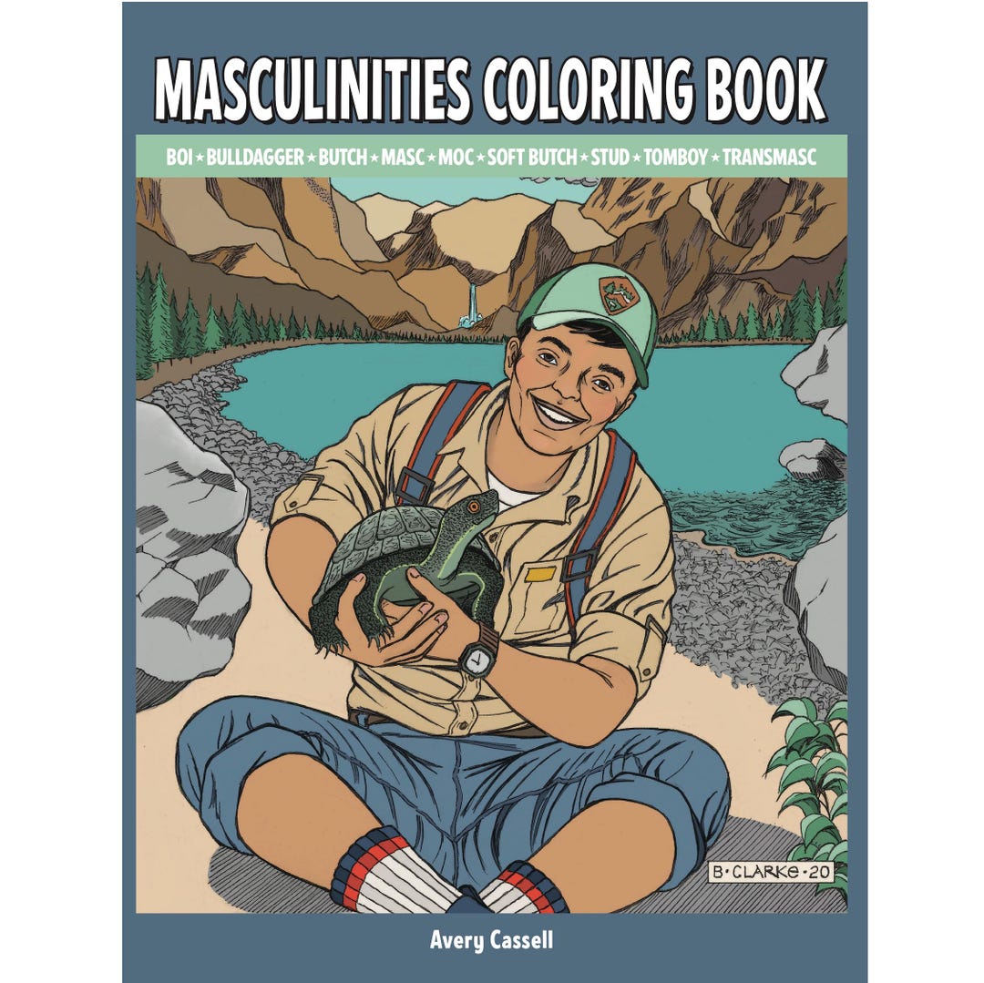 Masculinities Coloring Book: Boi Bulldagger Butch Masc MOC Soft Butch ...