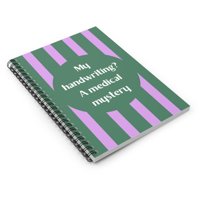 My Handwriting? A Medical Mystery Notebook | Spiral Ruled Journal ...