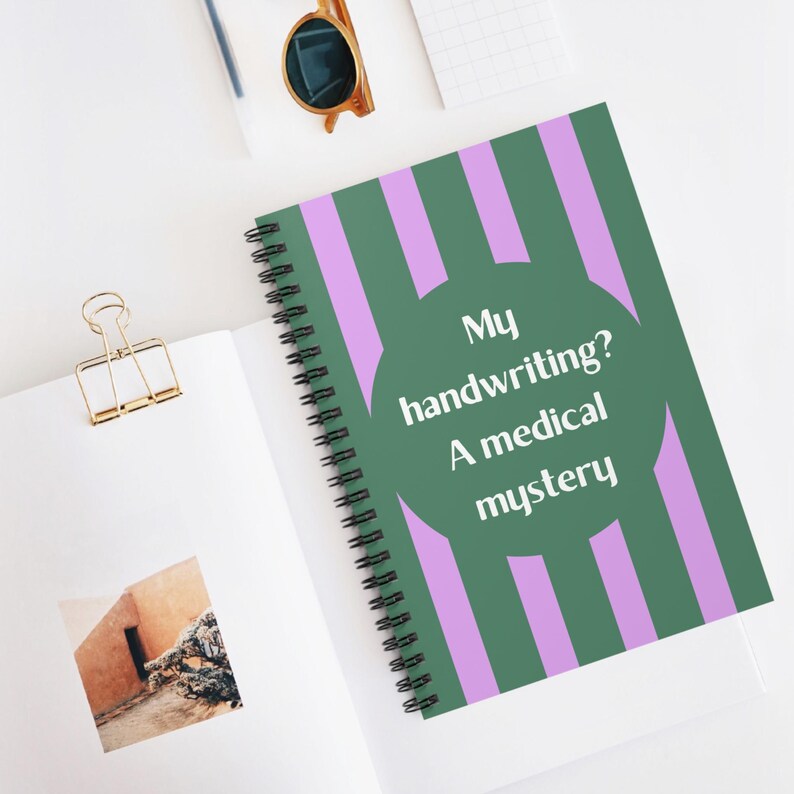 My Handwriting? A Medical Mystery Notebook | Spiral Ruled Journal ...