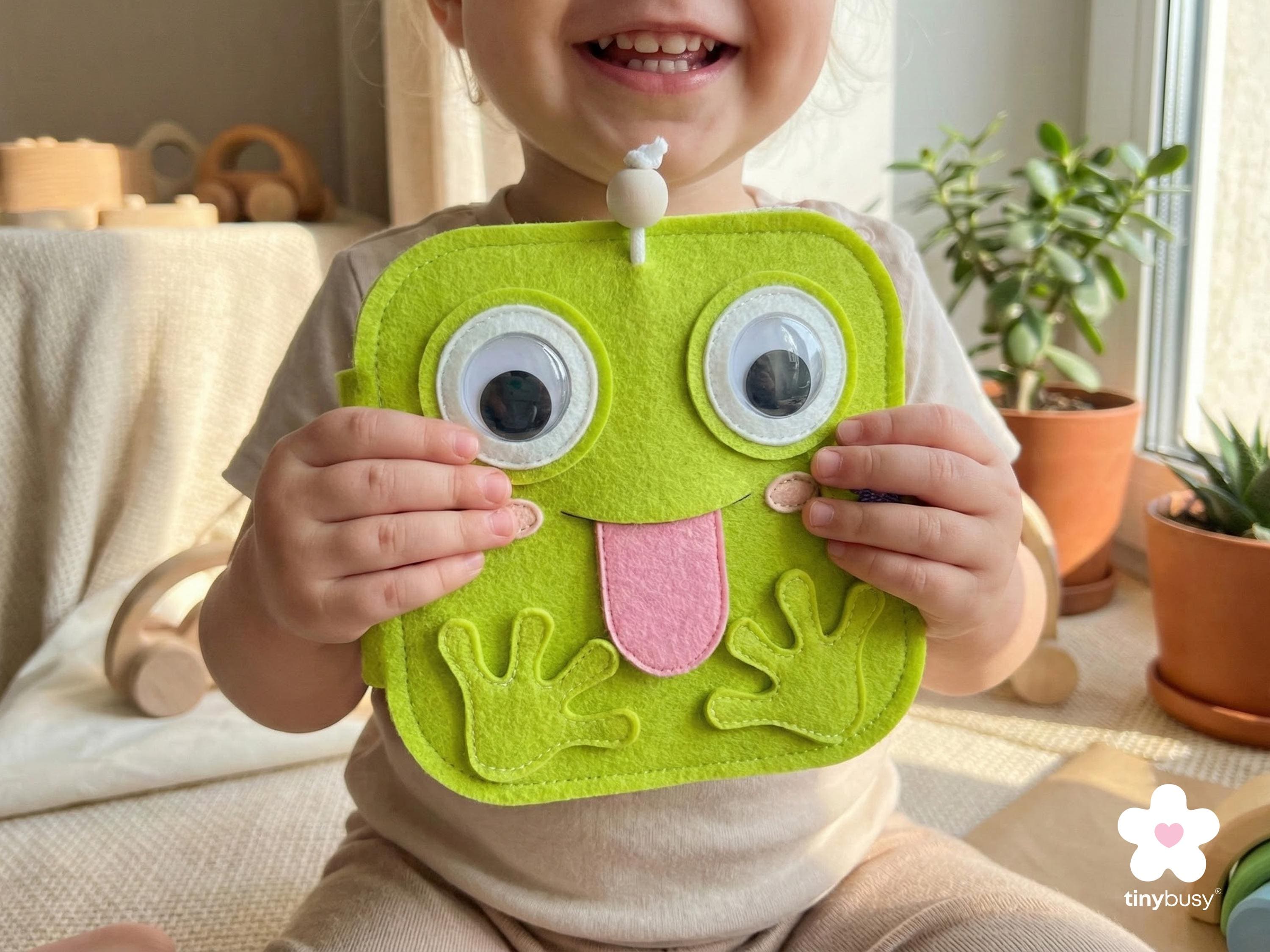 SILLY FROG MNB1 Handmade Felt Sensory Interactive Mini Quiet Books ...