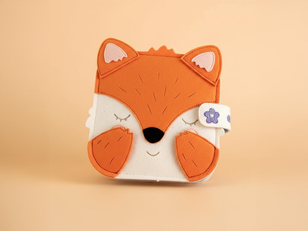 Handmade Felt Quiet Book: Mellow Fox Sensory Toy for Toddlers - Etsy