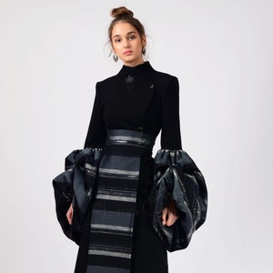 Tunic Long Coat, Romanian Traditional Fashion Inspiration Maxi Winter ...