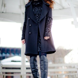 Button up Coat, Maxi Long Winter Jacket for Women | Lucille - Etsy