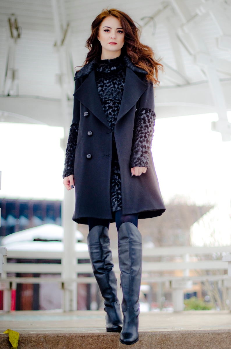 Button up Coat, Maxi Long Winter Jacket for Women | Lucille - Etsy