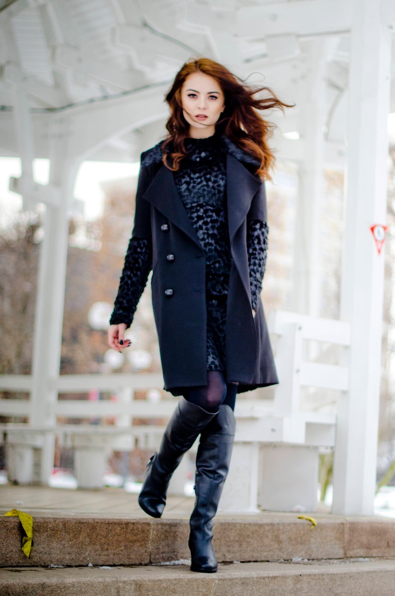 Button up Coat Maxi Long Winter Jacket for Women Lucille - Etsy