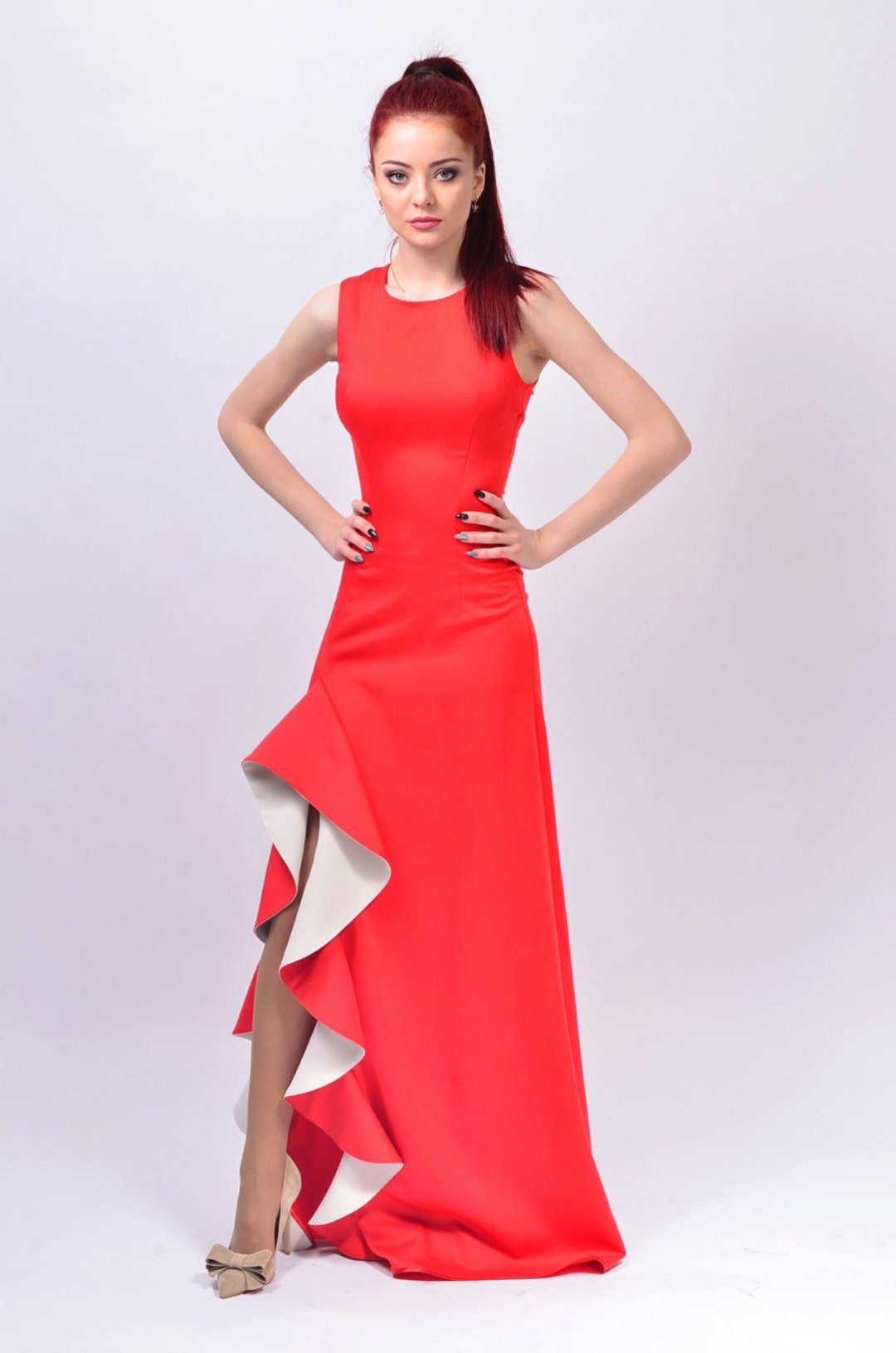 Tereza 2 Dress, Bridesmaid Dress, Prom Dress, Linen Dress, Dress ...