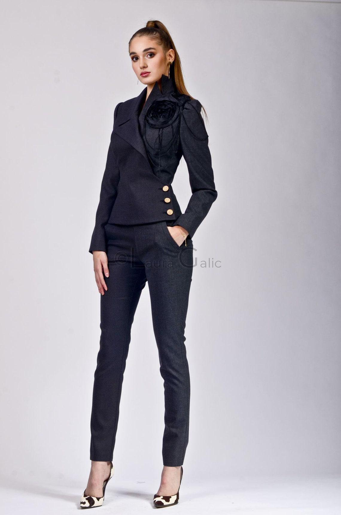 Tailored Blazer, Women's Jacket, Office Suit, Personalized Made to ...
