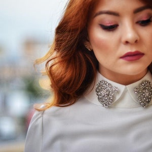 Blouse for Women, Power Shoulder Top, Made to Order | Aniela - Etsy