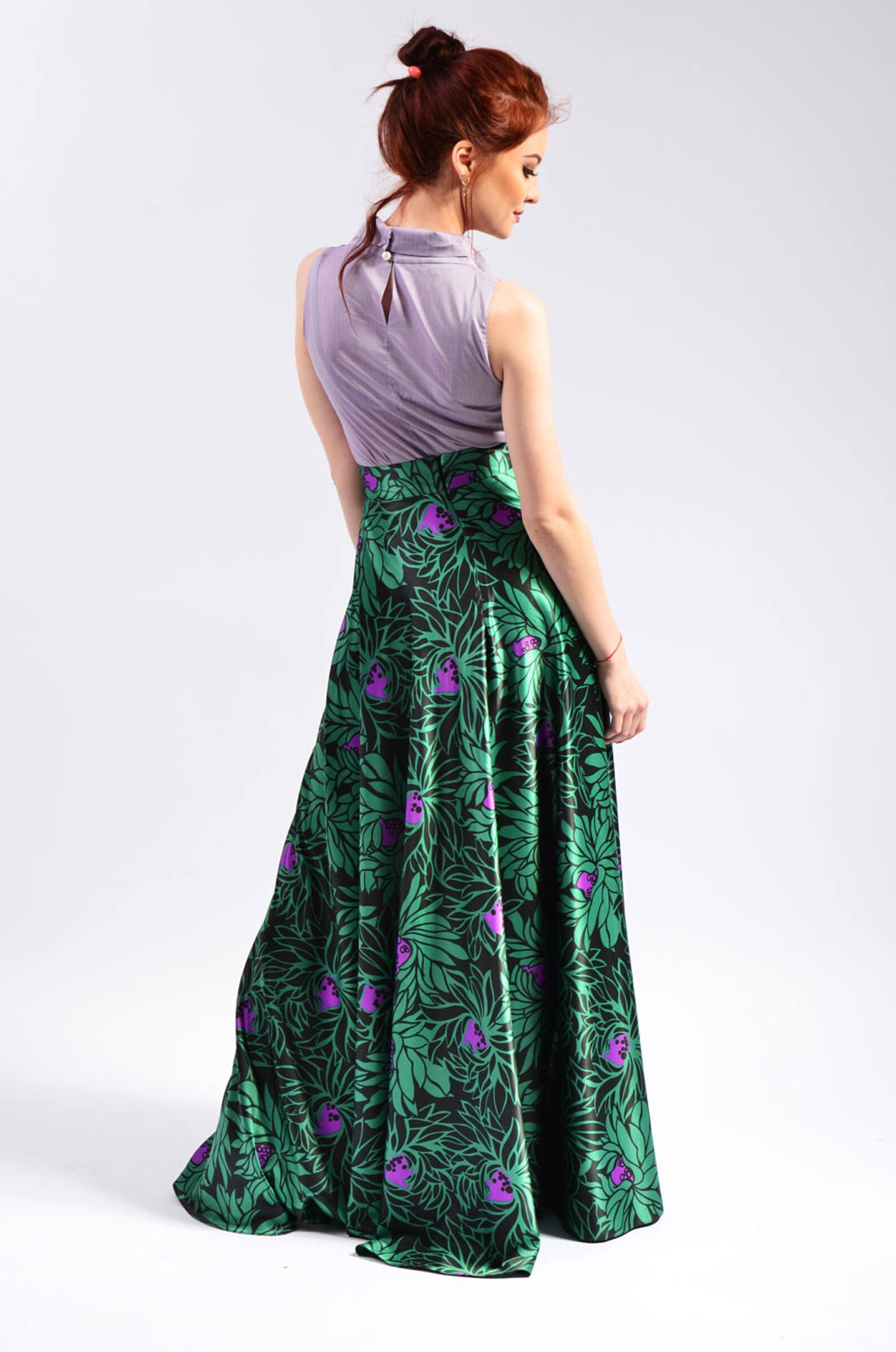 Long Skirt Pleated Maxi Circle for Women Elegant Wear - Etsy