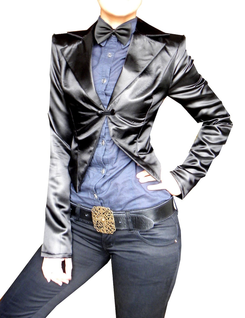 Conductor Blazer Short Jacket One Button Women's Coats | Etsy