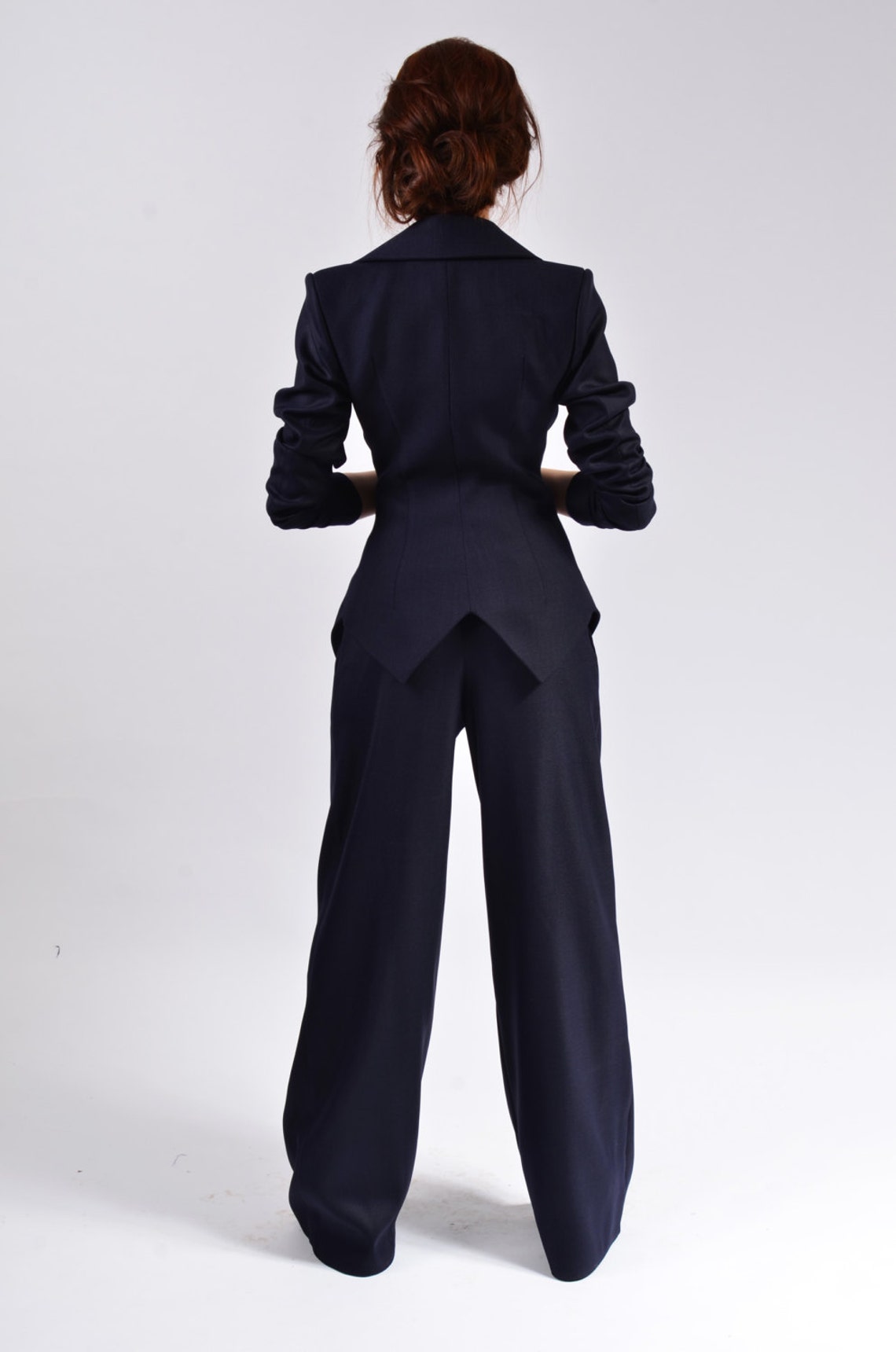 Two Buttons Blazer Women's Jacket Single Breasted Notch - Etsy