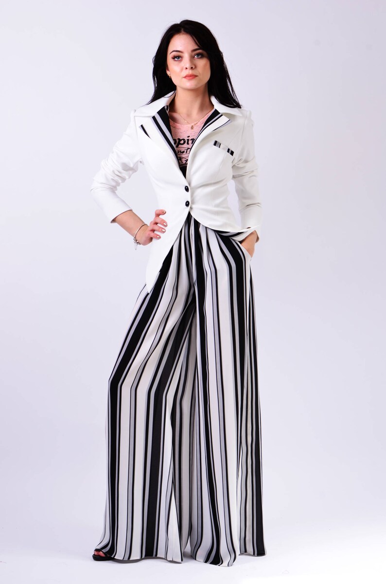 Wide Large Pants, Loose Fit Long Trousers, for Ladies | John 2 - Etsy