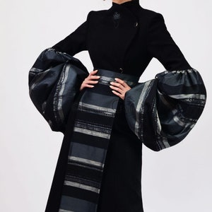 Tunic Long Coat, Romanian Traditional Fashion Inspiration Maxi Winter ...