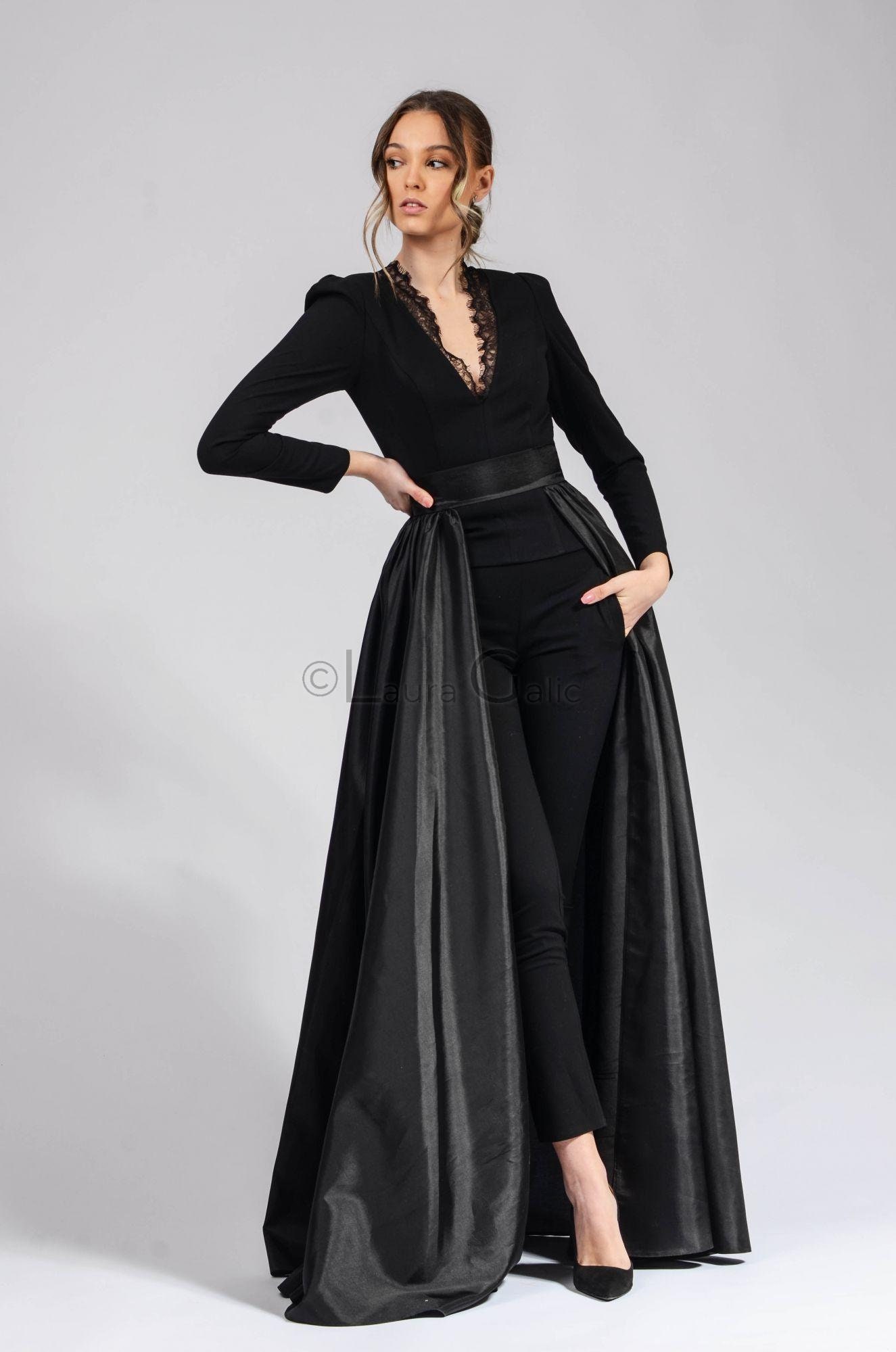 Pants With Removable Train and Blouse Suit for Women, Aniela 2 - Etsy