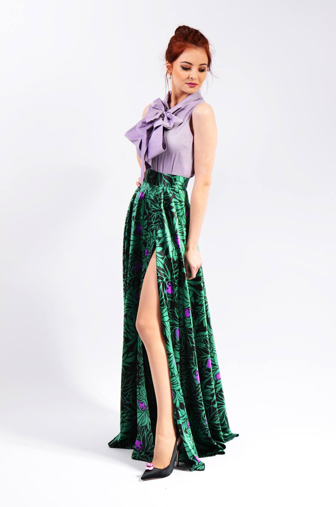 Long Skirt Pleated Maxi Circle for Women Elegant Wear - Etsy