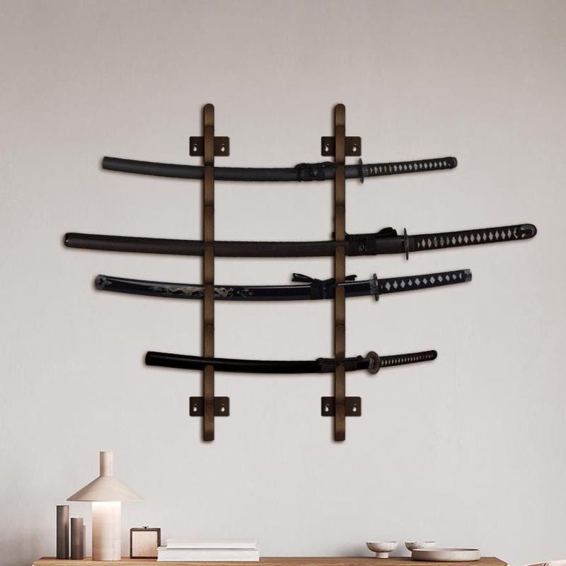 Katana Sword Wall Mount - Etsy