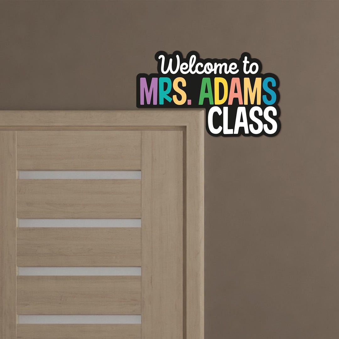 Teacher Door Frame Corner, Custom Teacher Door Decor, Classroom Door ...