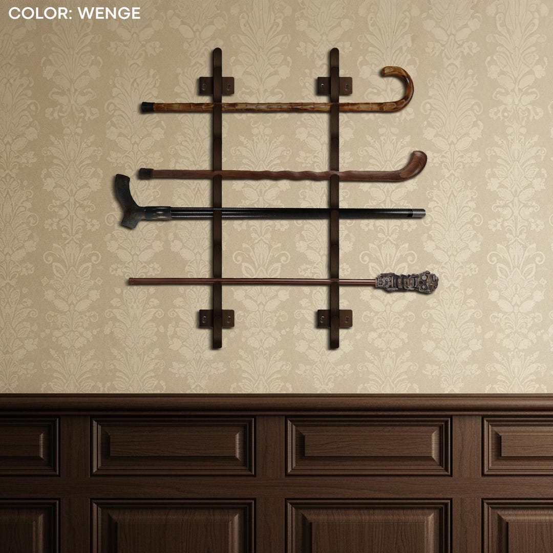 Walking Cane Display Stand, Wood Walking Stick Holder,walking Cane ...