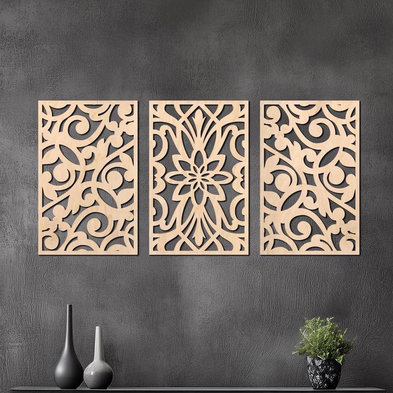 Arabesque Wood Panels - Etsy