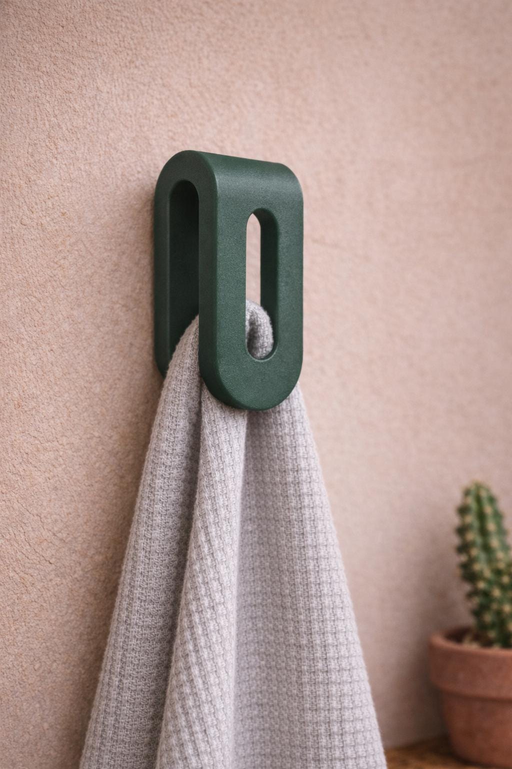 Self-adjusting Gravity Hook | Minimalist 3D Printed Towel, Bag, Key ...