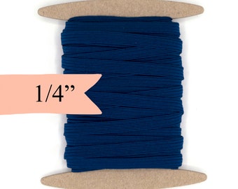 Navy Blue Elastic | Etsy