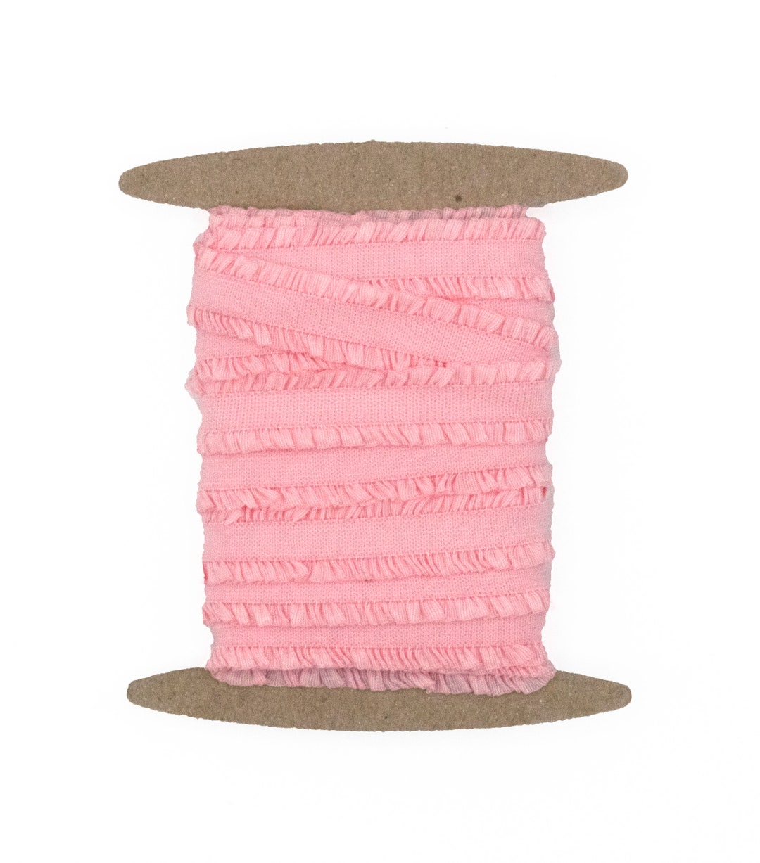 RUFFLED 15mm PINK Elastic Sold by the Yard Half Inch Elastic - Etsy