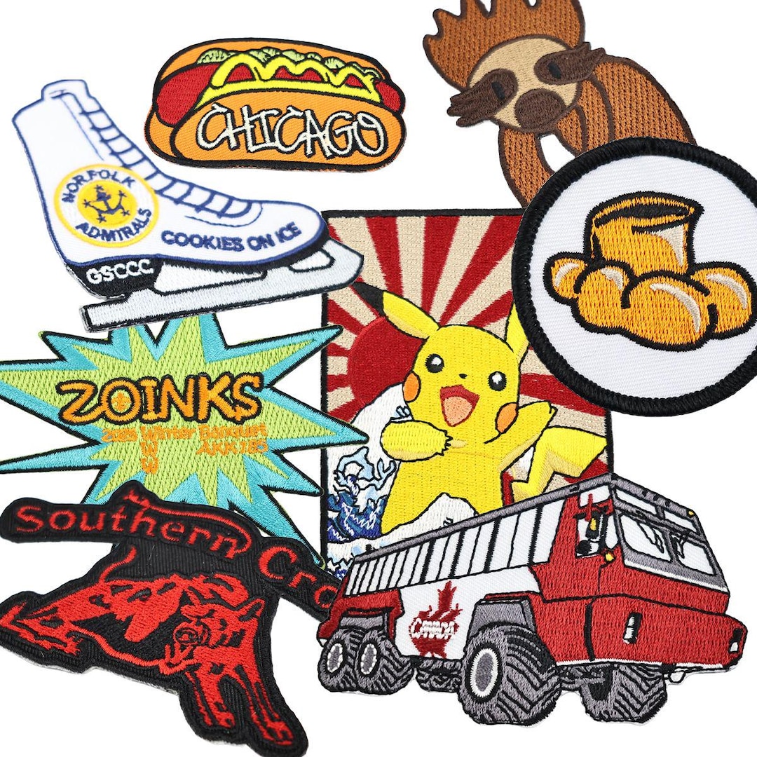 Custom Embroidered Patch: Iron-on Design, Personalized Back Patches - Etsy