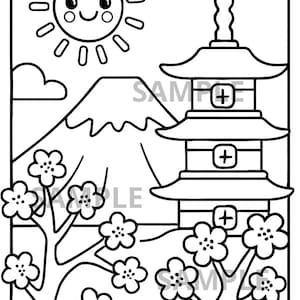 21 Famous Landmark Coloring Pages for Kids, Eiffel Tower, Taj Mahal ...